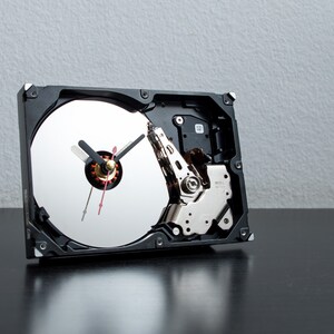 Hard Drive Clock - Unique Desk Clock - Industrial Clock - Modern Clock ...