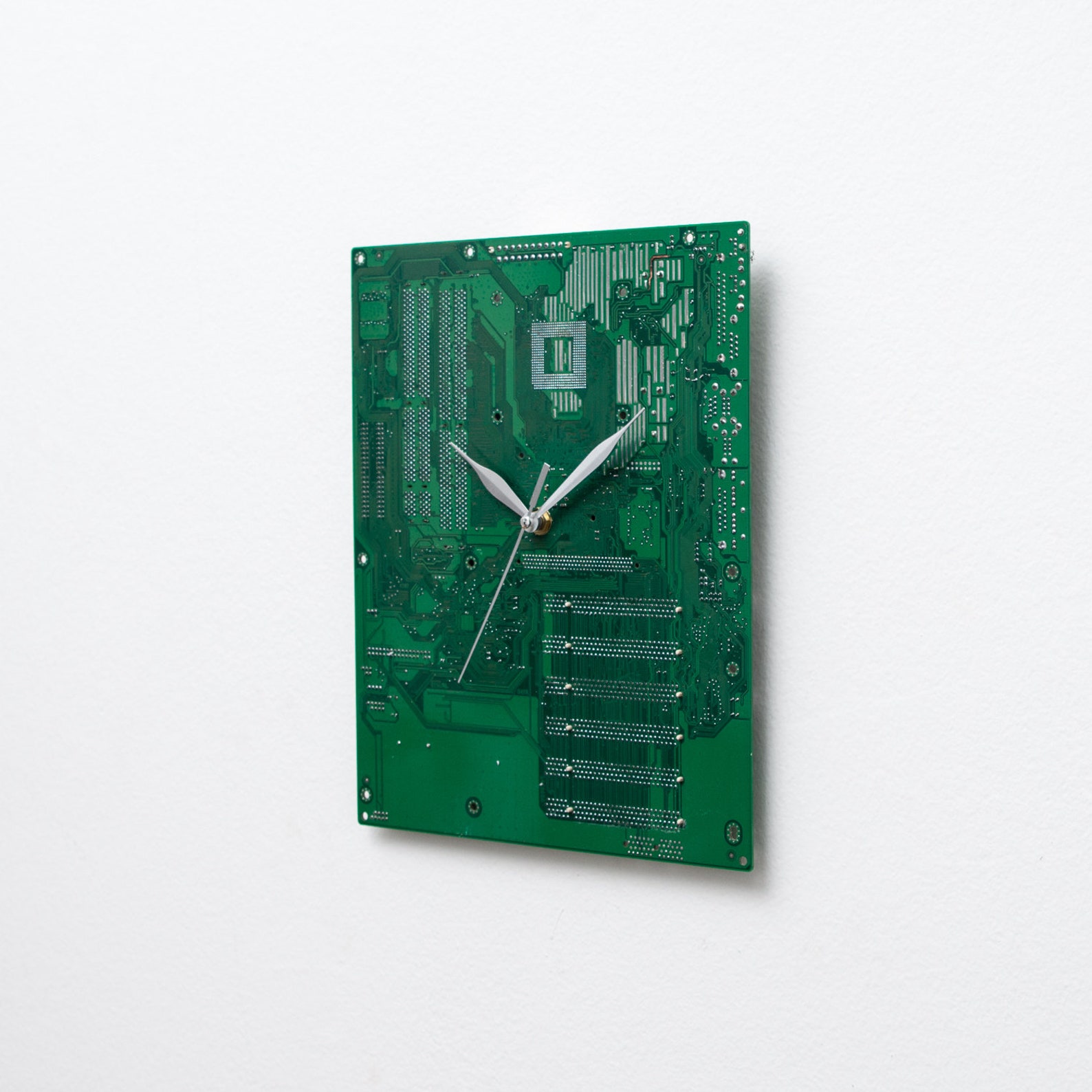 Green Circuit Board Clock Industrial Wall Decor Industrial - Etsy