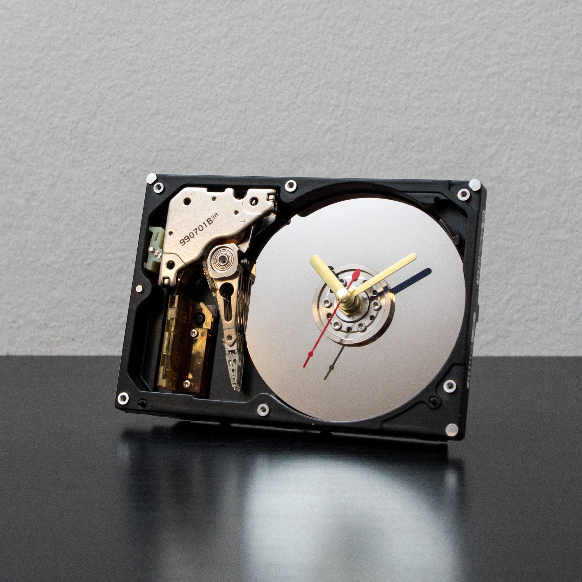 Hard Drive Clock Unique Desk Clock Industrial Clock | Etsy