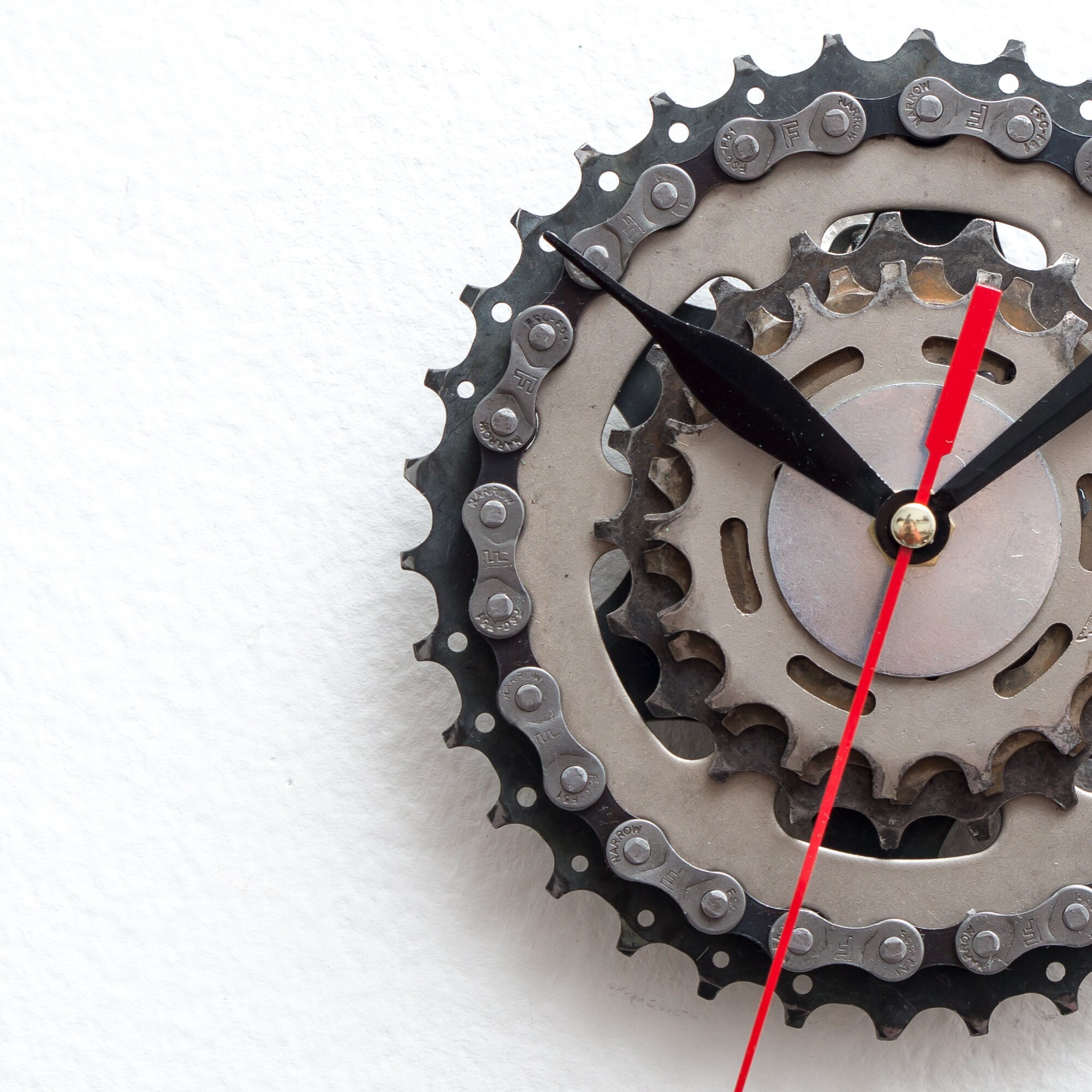 Bicycle Clock Steampunk Bike Gear Clock Bicycle Gear Wall | Etsy