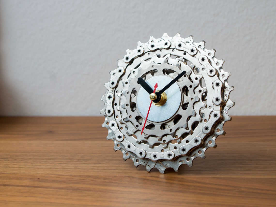 Small Bicycle Clock Bicycle Desk Clock Unique Clock - Etsy