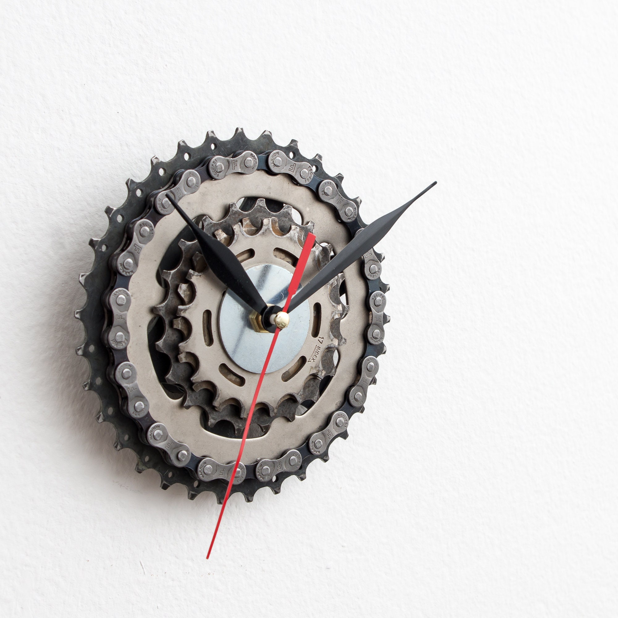 Bicycle Clock Steampunk Bike Gear Clock Bicycle Gear Wall | Etsy