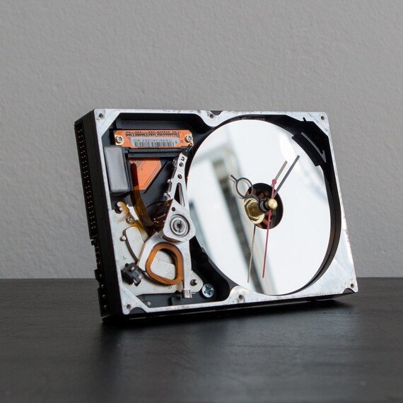 Hard Drive Clock Unique Clock Industrial Clock Birthday