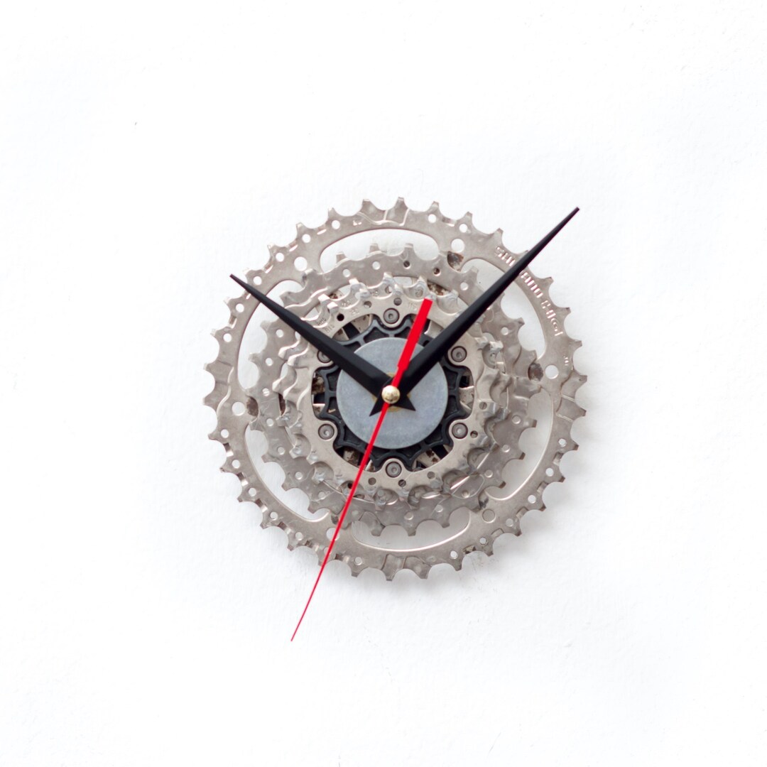 Bicycle Gears Wall Clock, Cool Bicycle Gift Idea, Christmas or Birthday ...