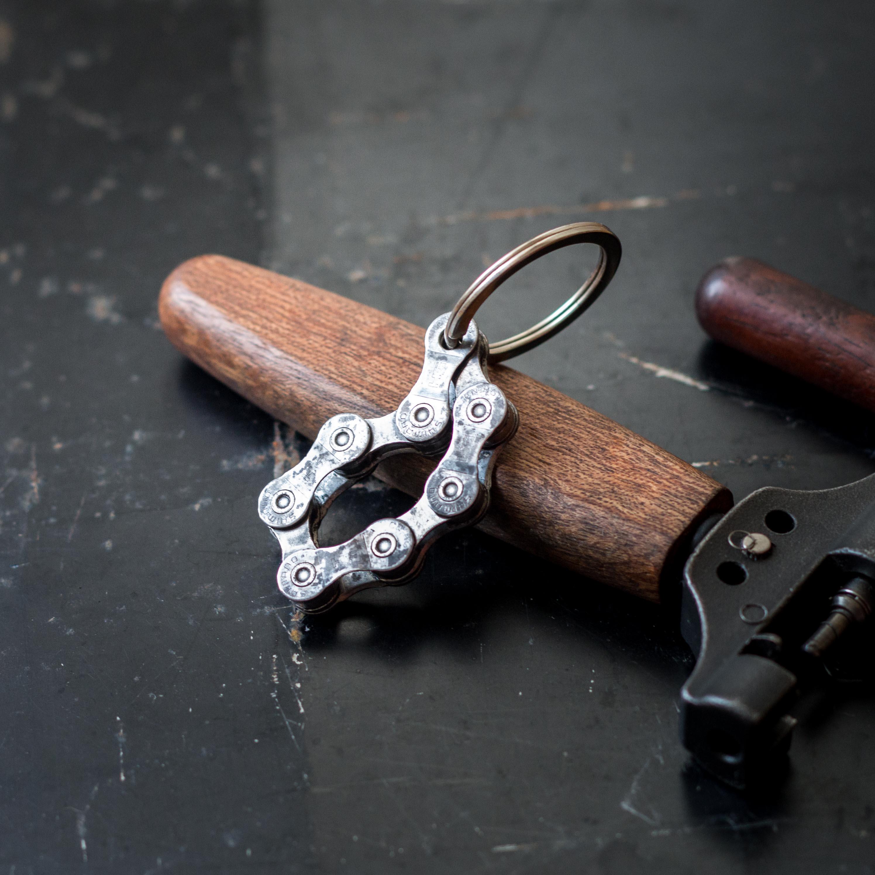Bike Chain Keyfob, Bike Accessory, Cyclist Gift, Bike Keychain, Metal ...