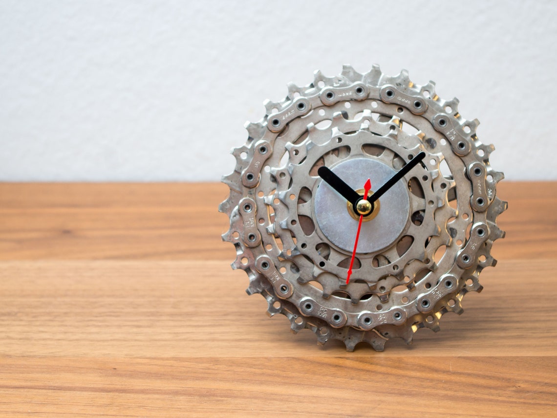 Small Bicycle Clock Bicycle Desk Clock Unique Clock - Etsy