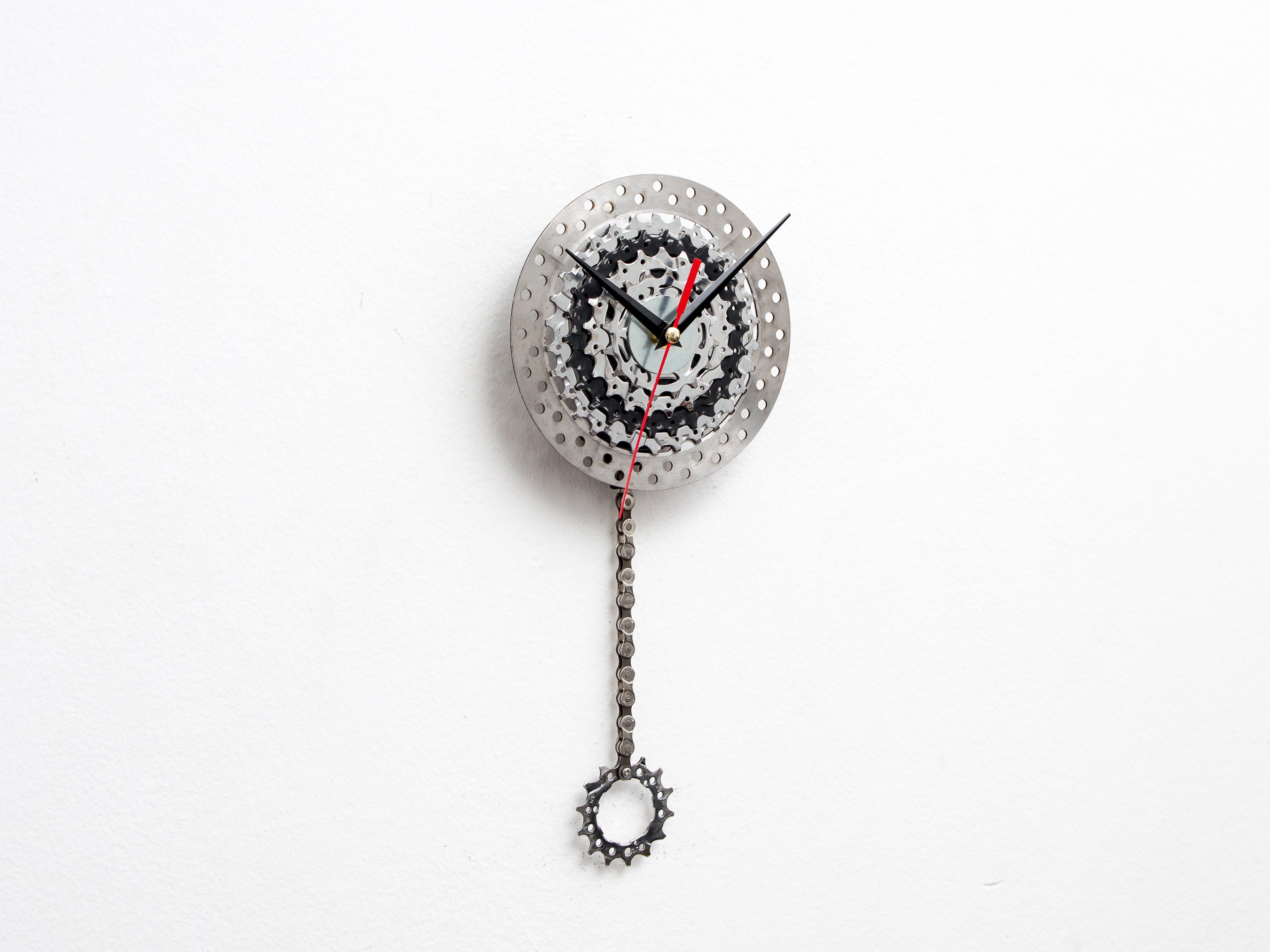 Pendulum Bike Wall Clock Bike Gears Clock Steampunk Wall - Etsy