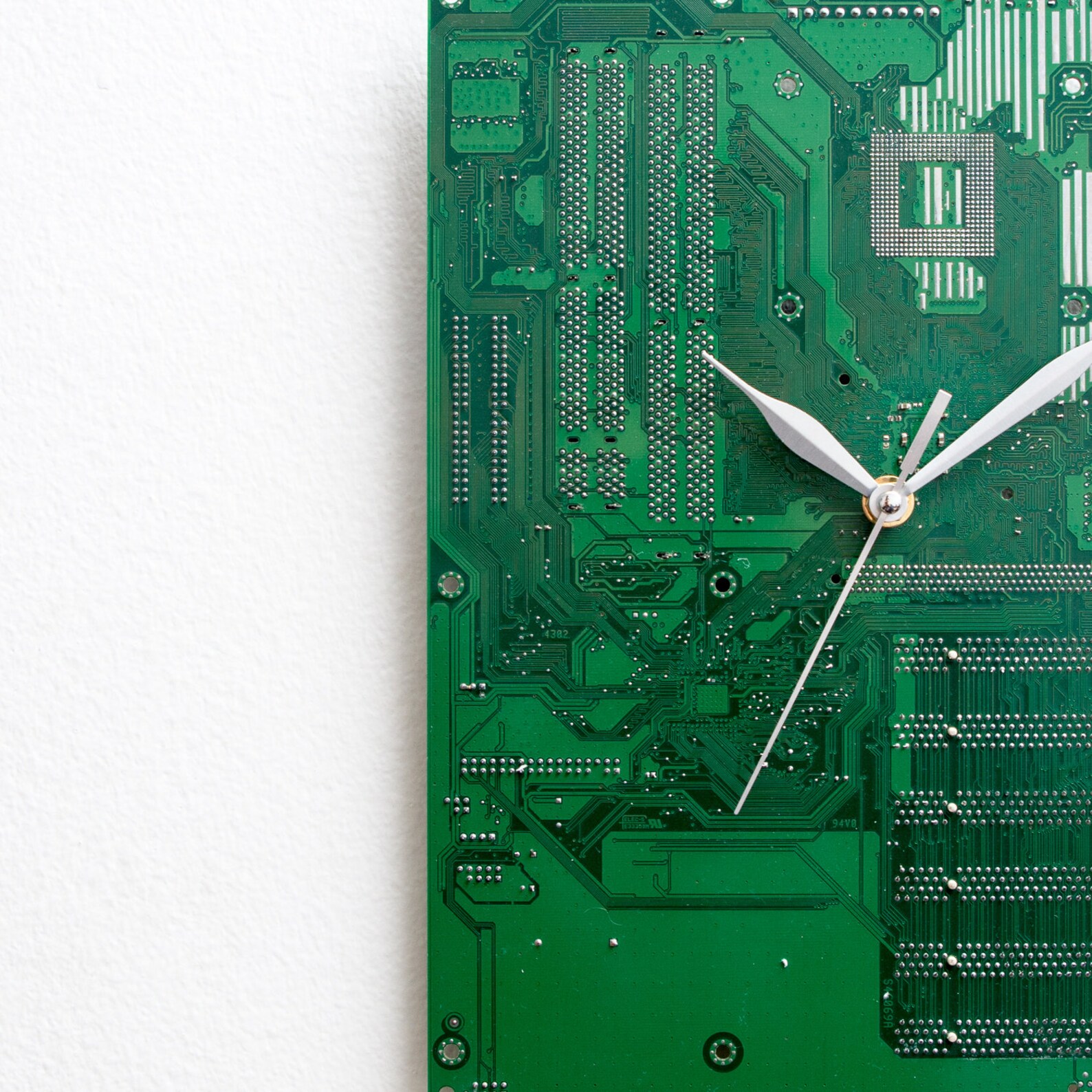 Green Circuit Board Clock Industrial Wall Decor Industrial - Etsy