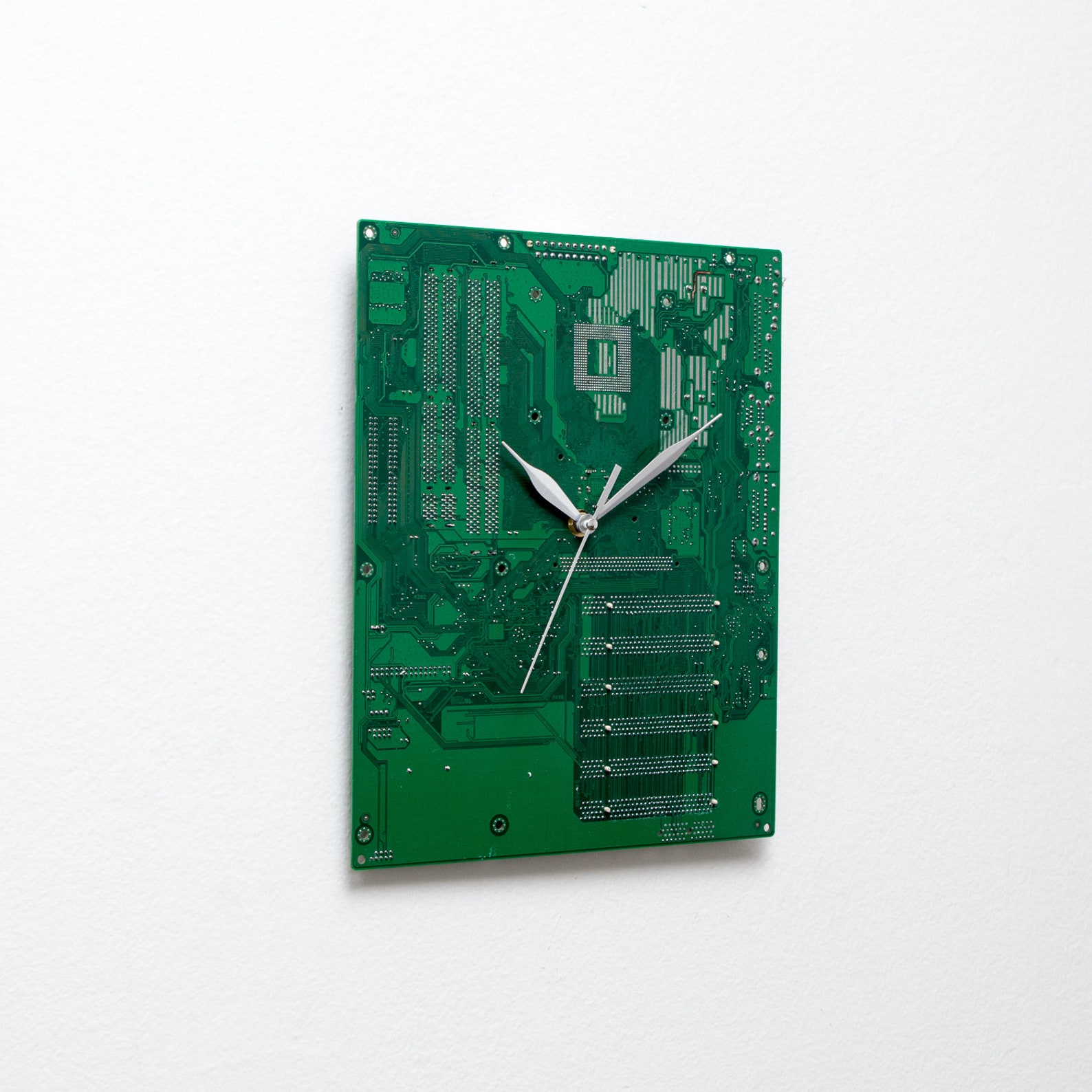 Green Circuit Board Clock Industrial Wall Decor Industrial - Etsy