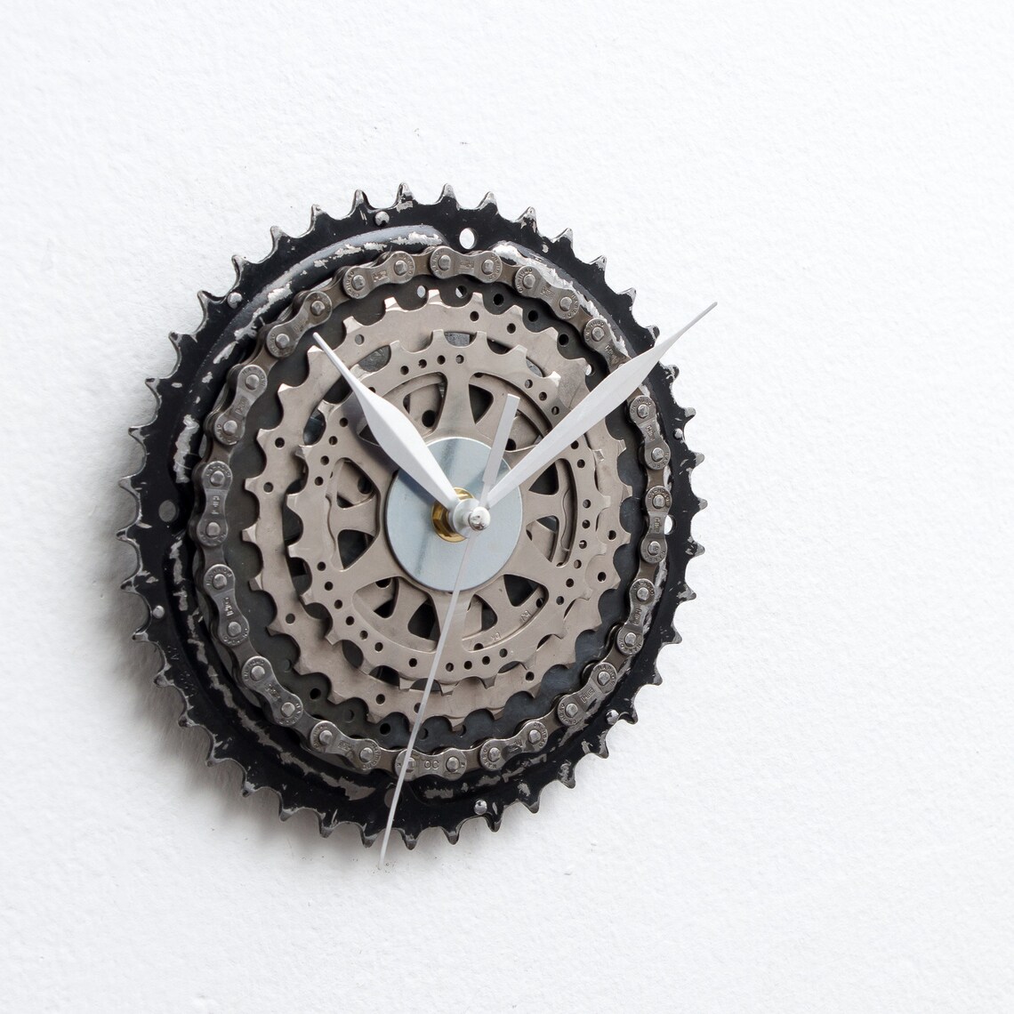 Bike Wall Clock Steampunk Wall Clock Cyclist Gift | Etsy