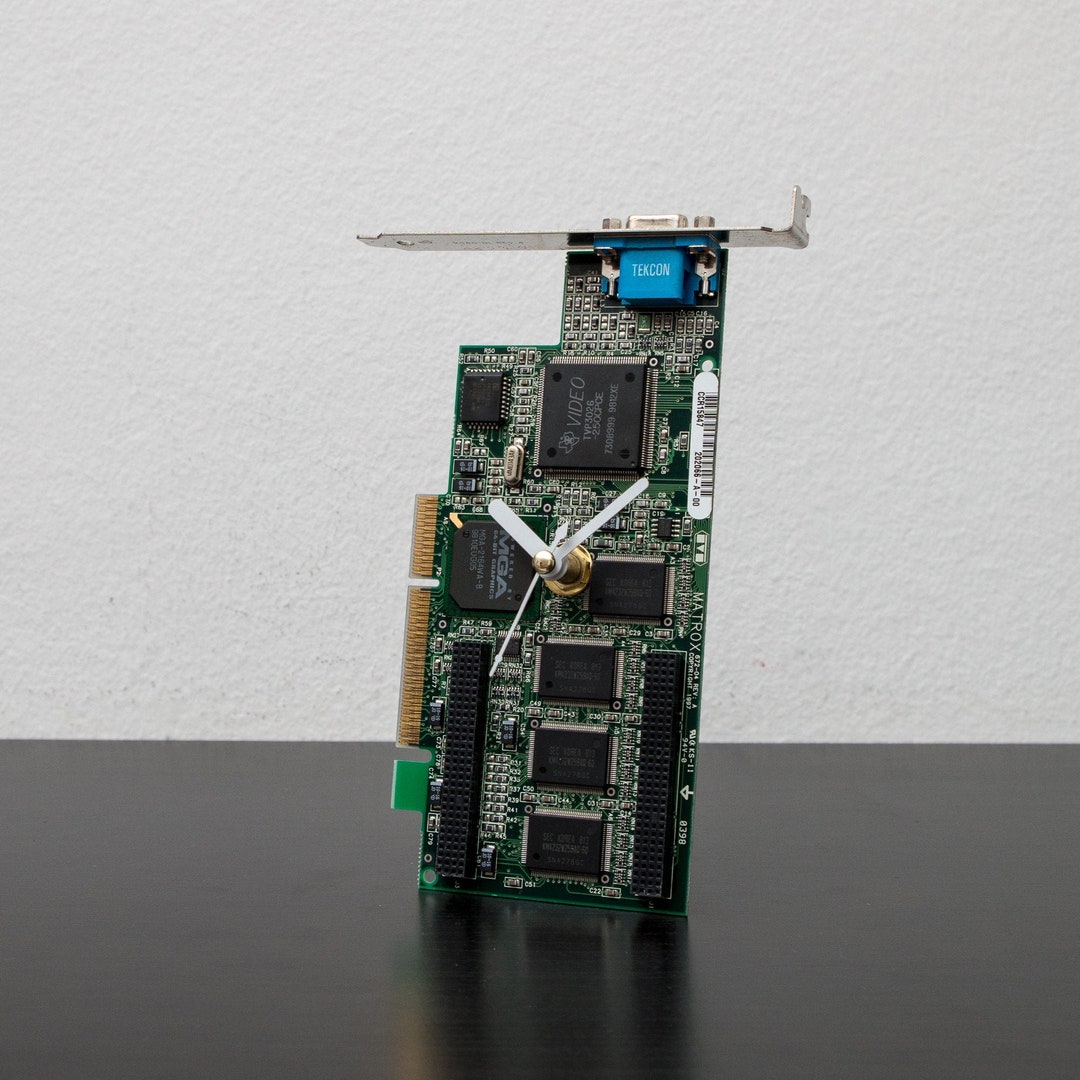 Green Circuit Board Clock, Father Gift, Boyfriend Gift, Husband Gift ...
