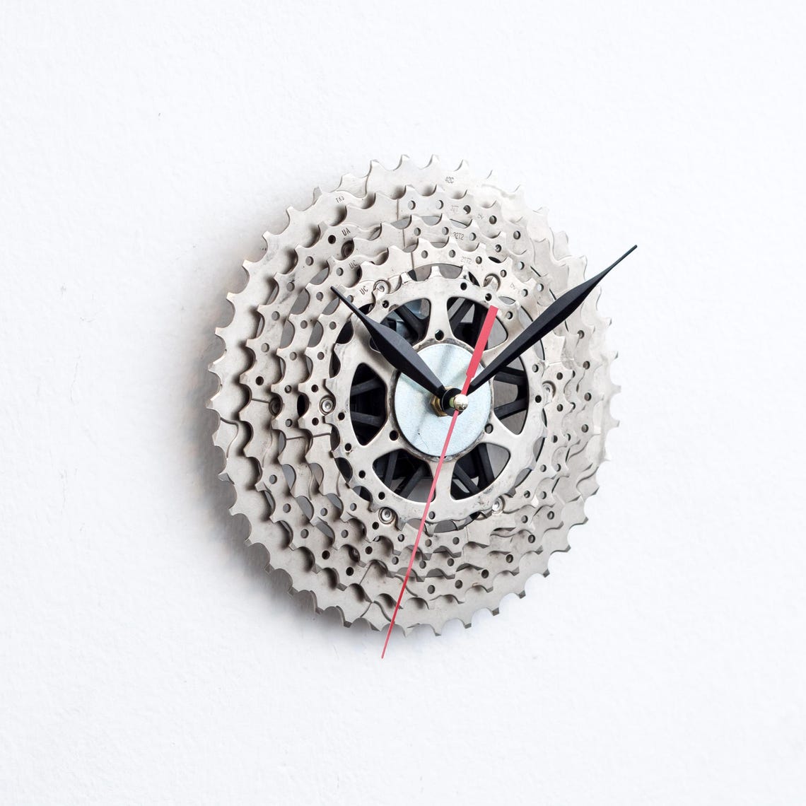 Bike Wall Clock, Steampunk Wall Clock, Cyclist Gift, Industrial Wall ...