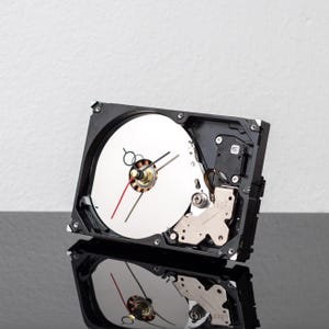 Computer Geek Gift, Hard Drive Desk Clock, Unique Gadget for Engineer ...