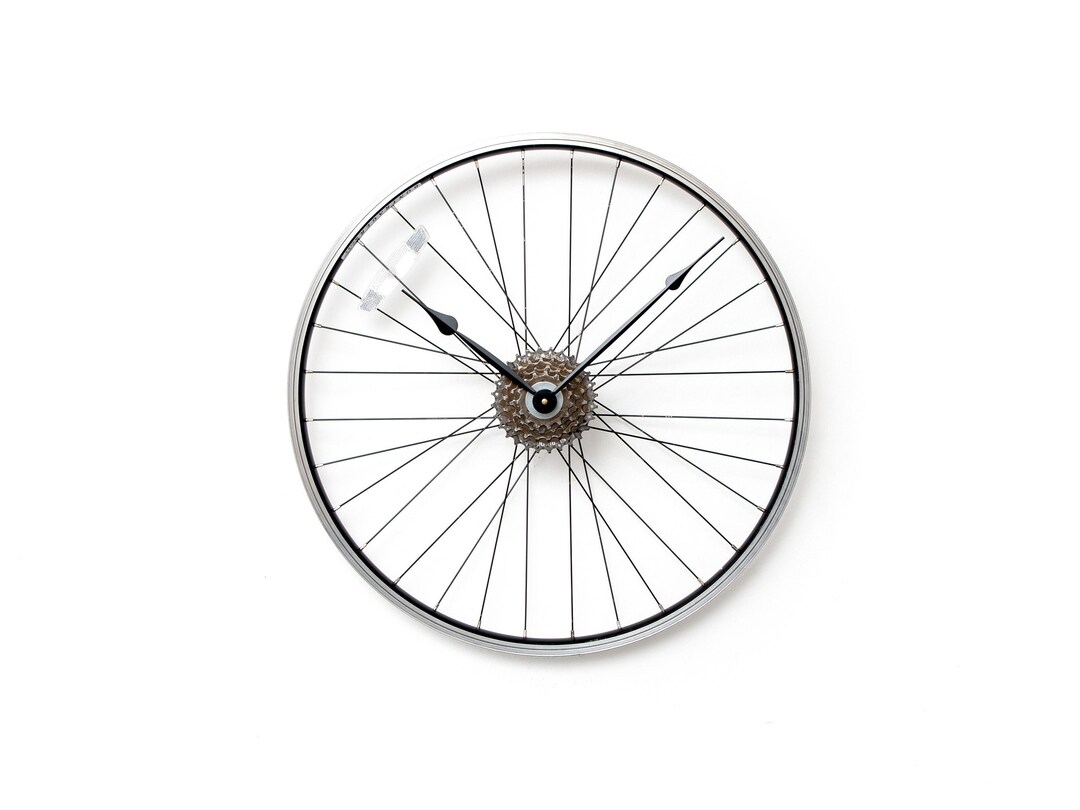 Bicycle Wheel Clock Bicycle Wall Clock Large Wall Clock - Etsy