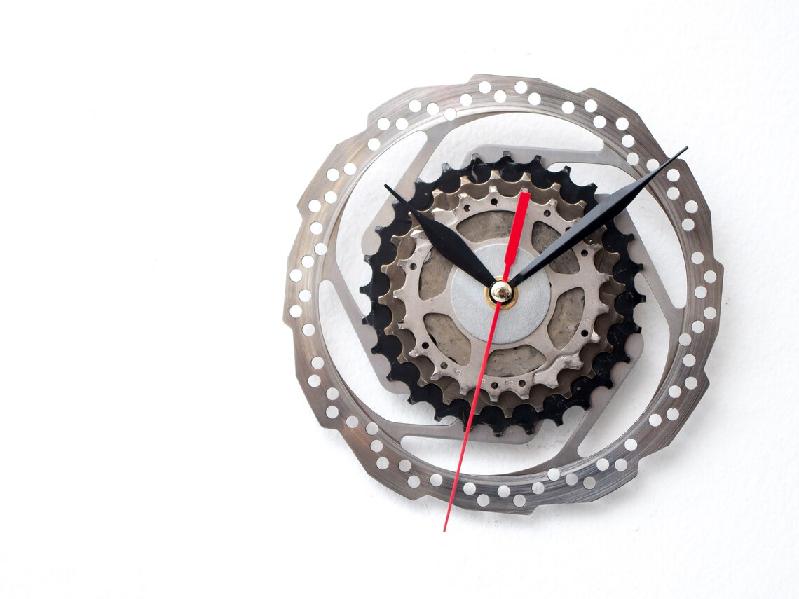 Unique Bike Wall Clock Industrial Wall Clock Steampunk Wall - Etsy