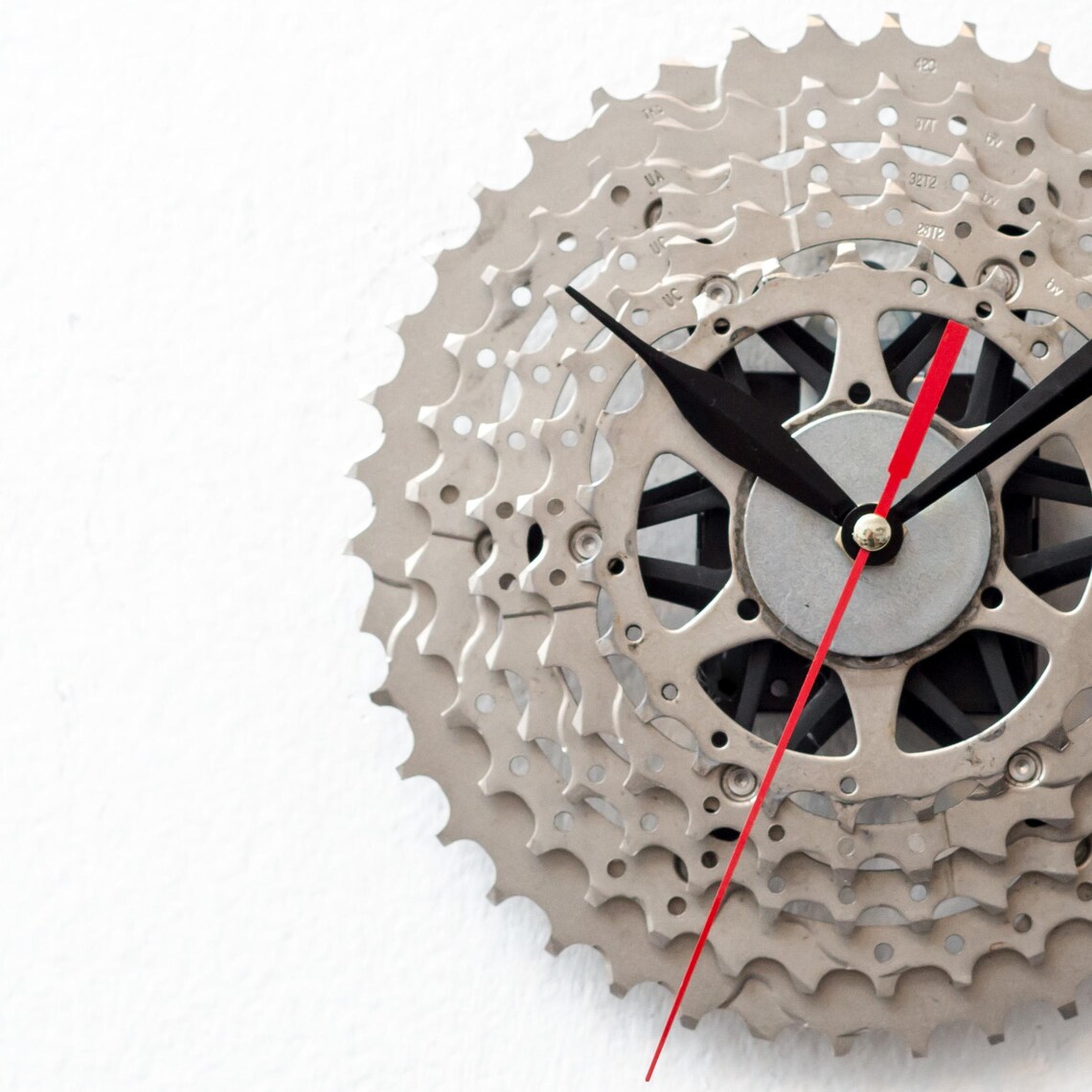 Bike Wall Clock, Steampunk Wall Clock, Cyclist Gift, Industrial Wall ...