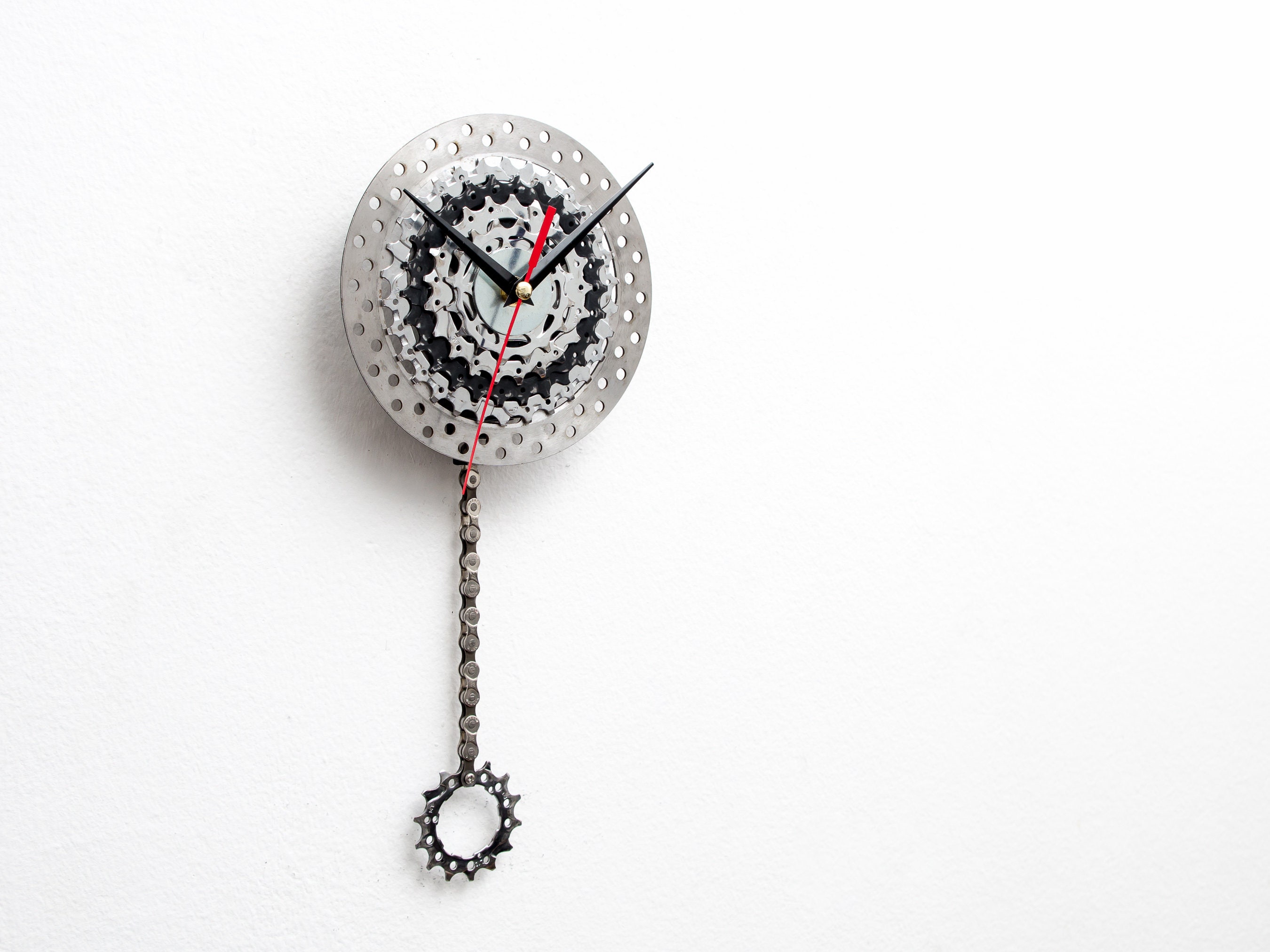 Pendulum Bike Wall Clock Bike Gears Clock Steampunk Wall - Etsy