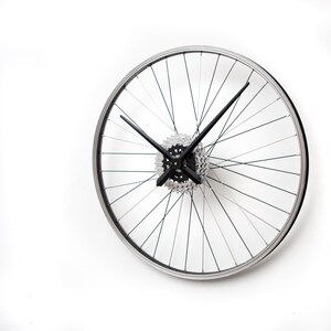 Bicycle Wheel Clock, Oversized Wall Clock, Unusual Wall Clock, Large ...