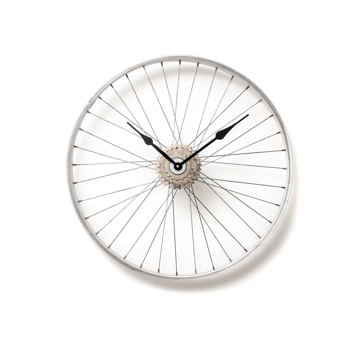 Bicycle Wheel Clock Bicycle Wall Clock Large Wall Clock | Etsy