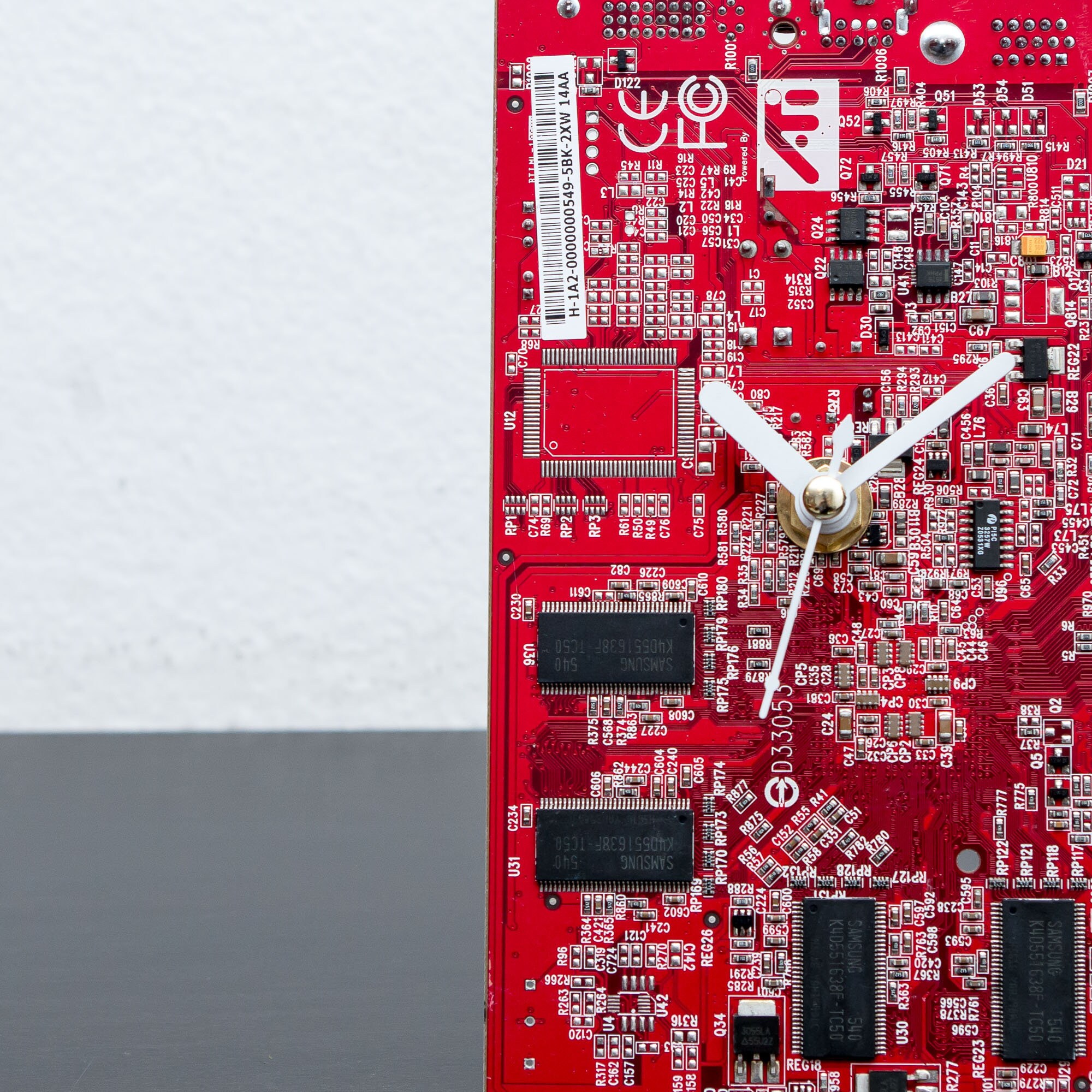 Red Circuit Board Clock IT Desk Clock PC Gamer Gift - Etsy
