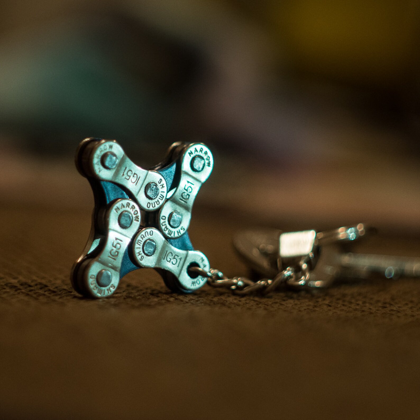 Metal Keychain Made Out of Bicycle Chain Perfect Gift for | Etsy