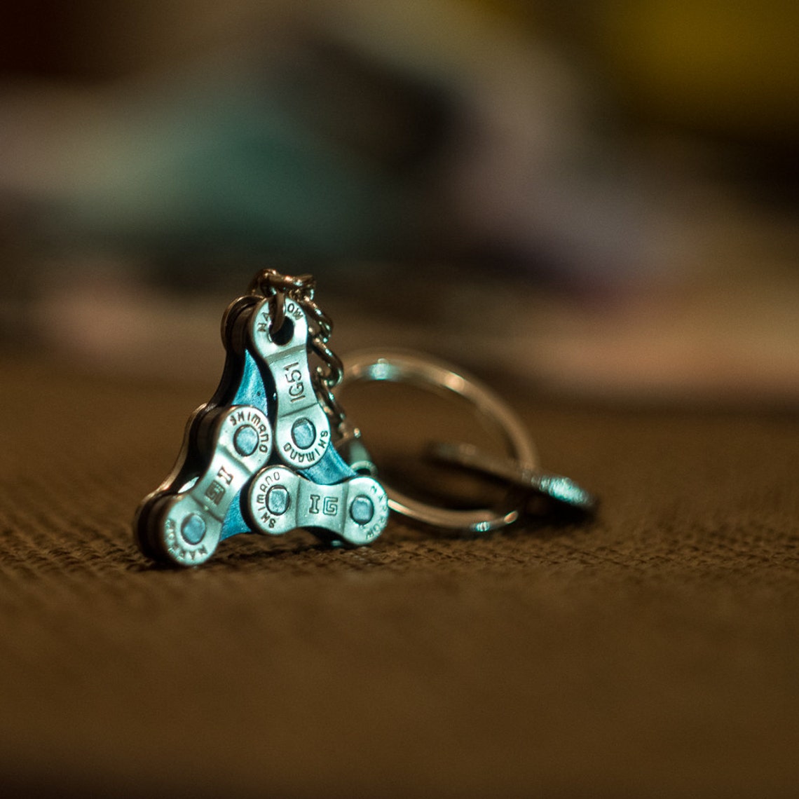 Metal Keychain Made Out of Bicycle Chain Perfect Gift for | Etsy