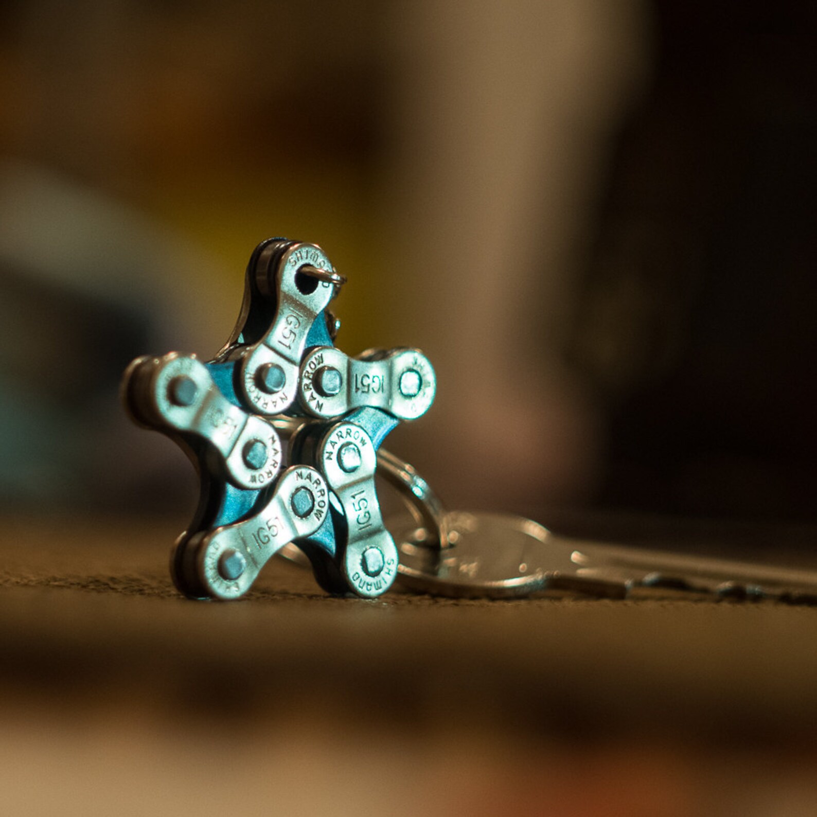 Metal Keychain Made Out of Bicycle Chain Perfect Gift for | Etsy