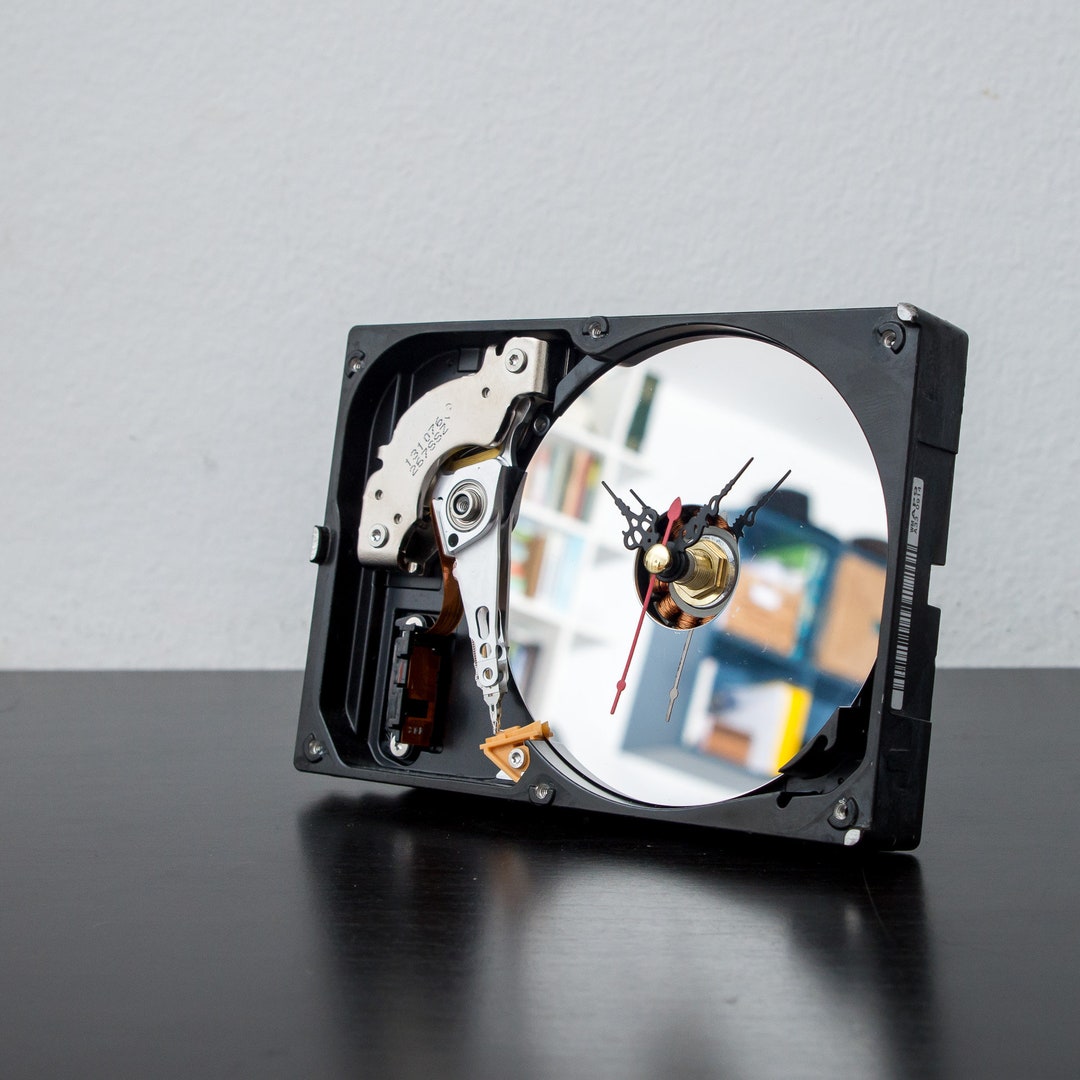 Hard Drive Clock, Christmas Gift, Unique Clock, Industrial Clock ...