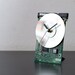 Green Desk Clock, Circuit Board Clock, Recycled Computer Parts Clock ...