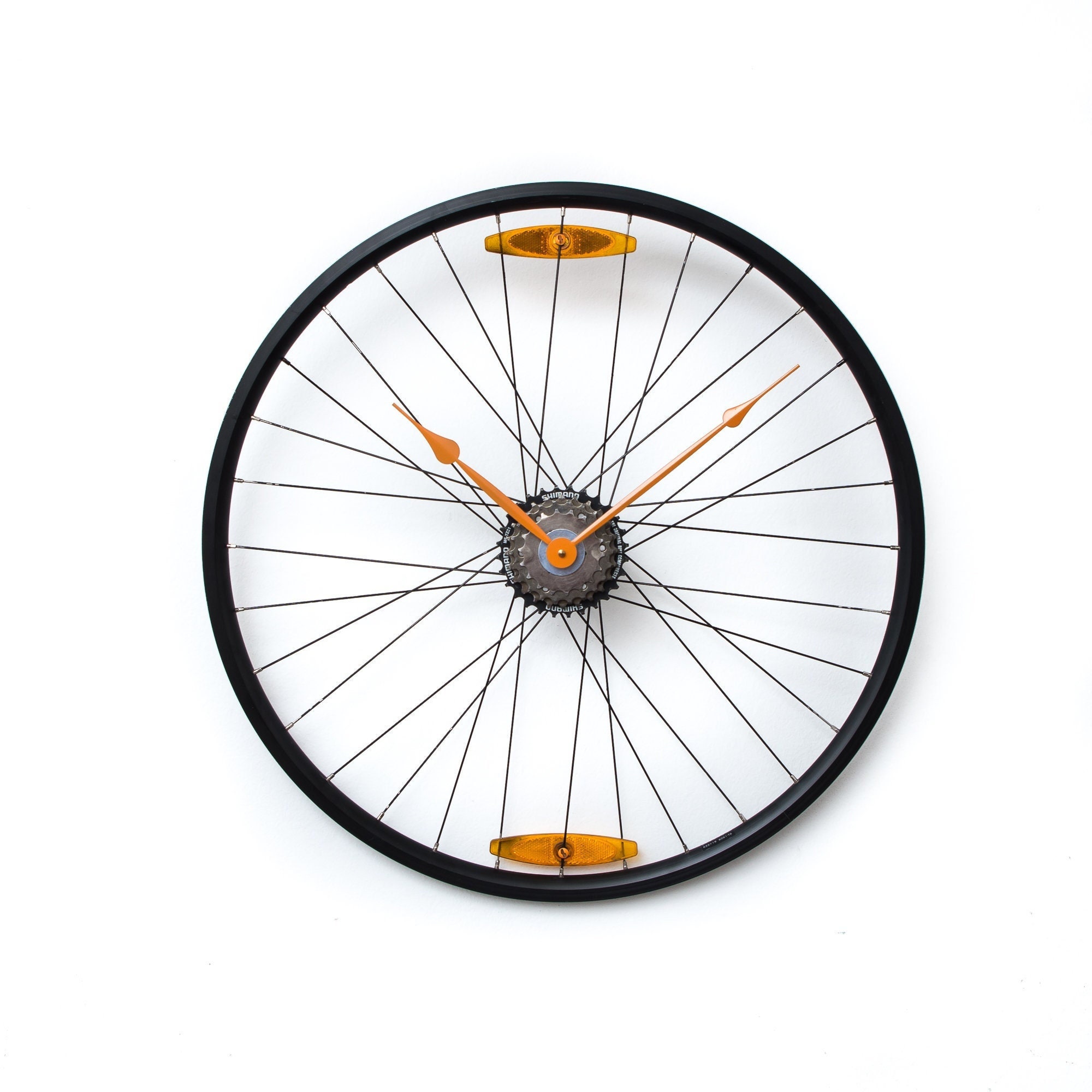 Bicycle Wheel Clock Oversized Wall Clock Unusual Wall Clock | Etsy