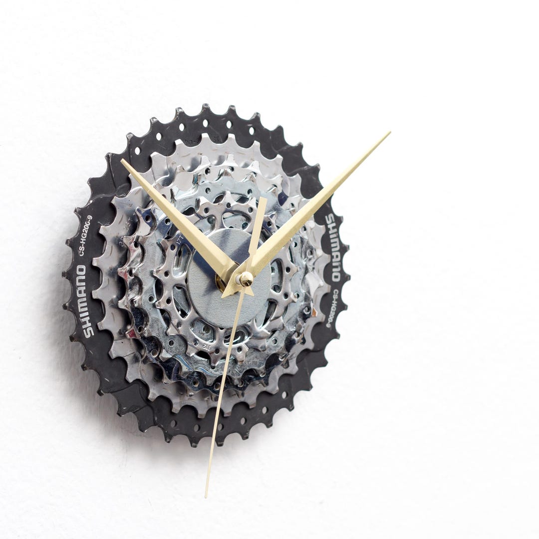 Bicycle Clock, Steampunk Bike Gear Clock, Bicycle Gear, Wall Clock ...