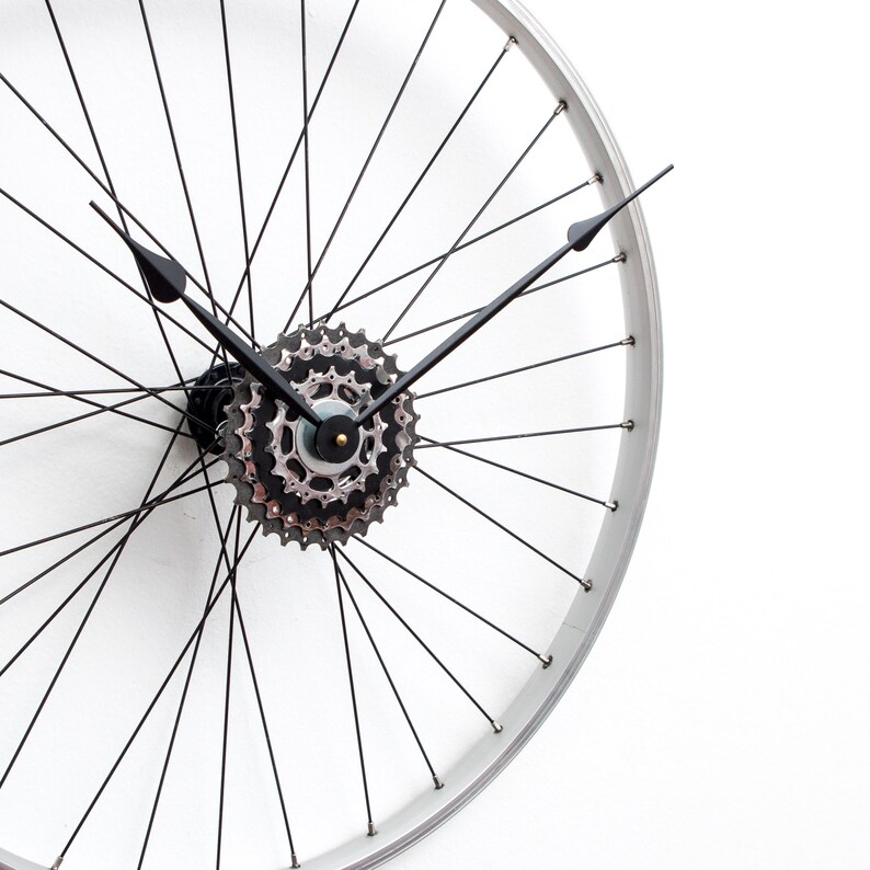 Large Wall Clock Oversized Wall Clock Bicycle Wheel Clock - Etsy