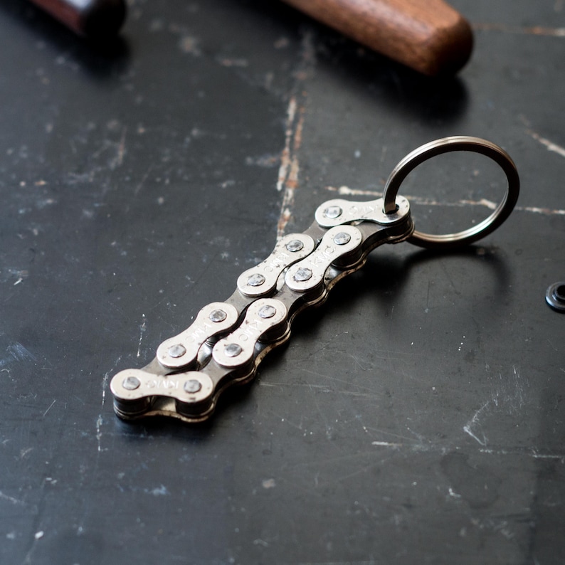 Metal Keychain Made Out of Bicycle Chain, Perfect Gift for Cyclist ...