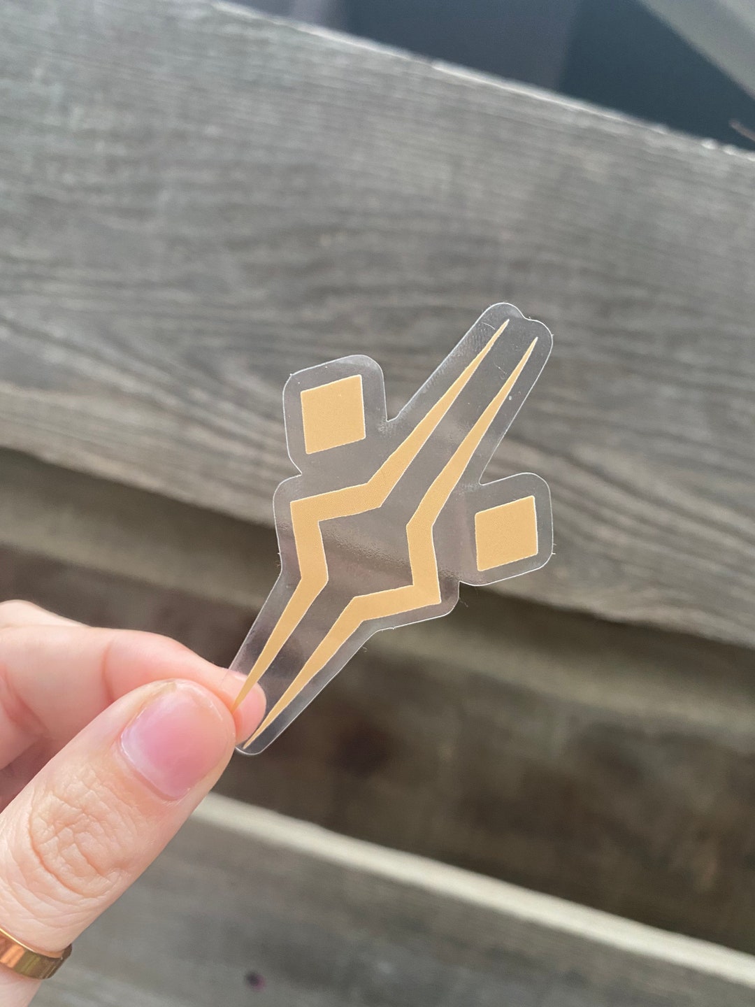 Star Wars Light Orange Fulcrum Vinyl Sticker - Star Wars Sticker ...