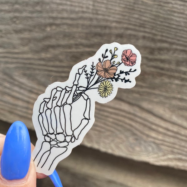 Skeleton Sticker - Etsy