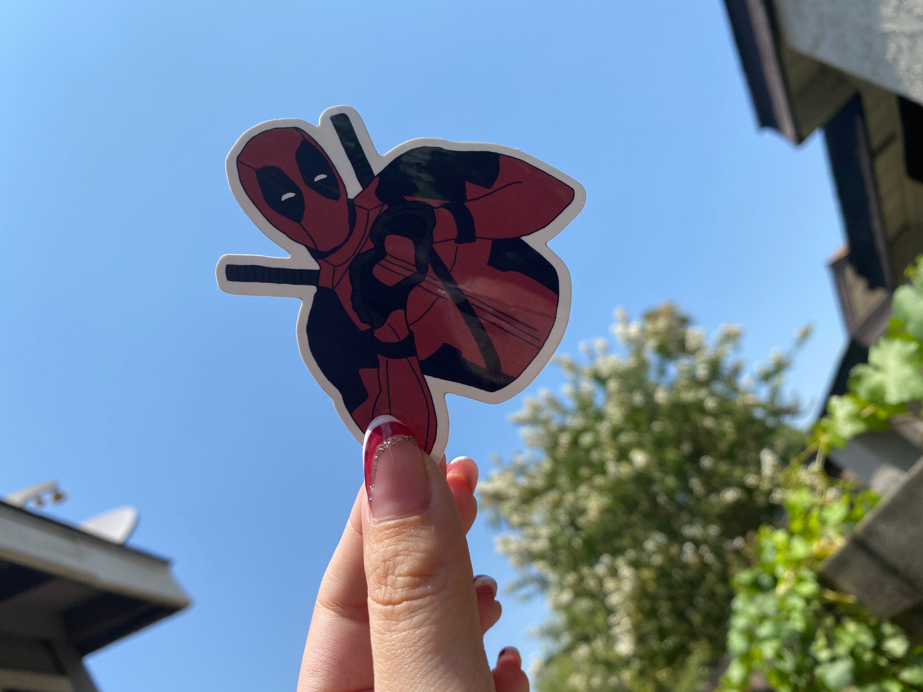 Deadpool Vinyl Sticker - Deadpool Heart Vinyl Sticker - Stickers for ...