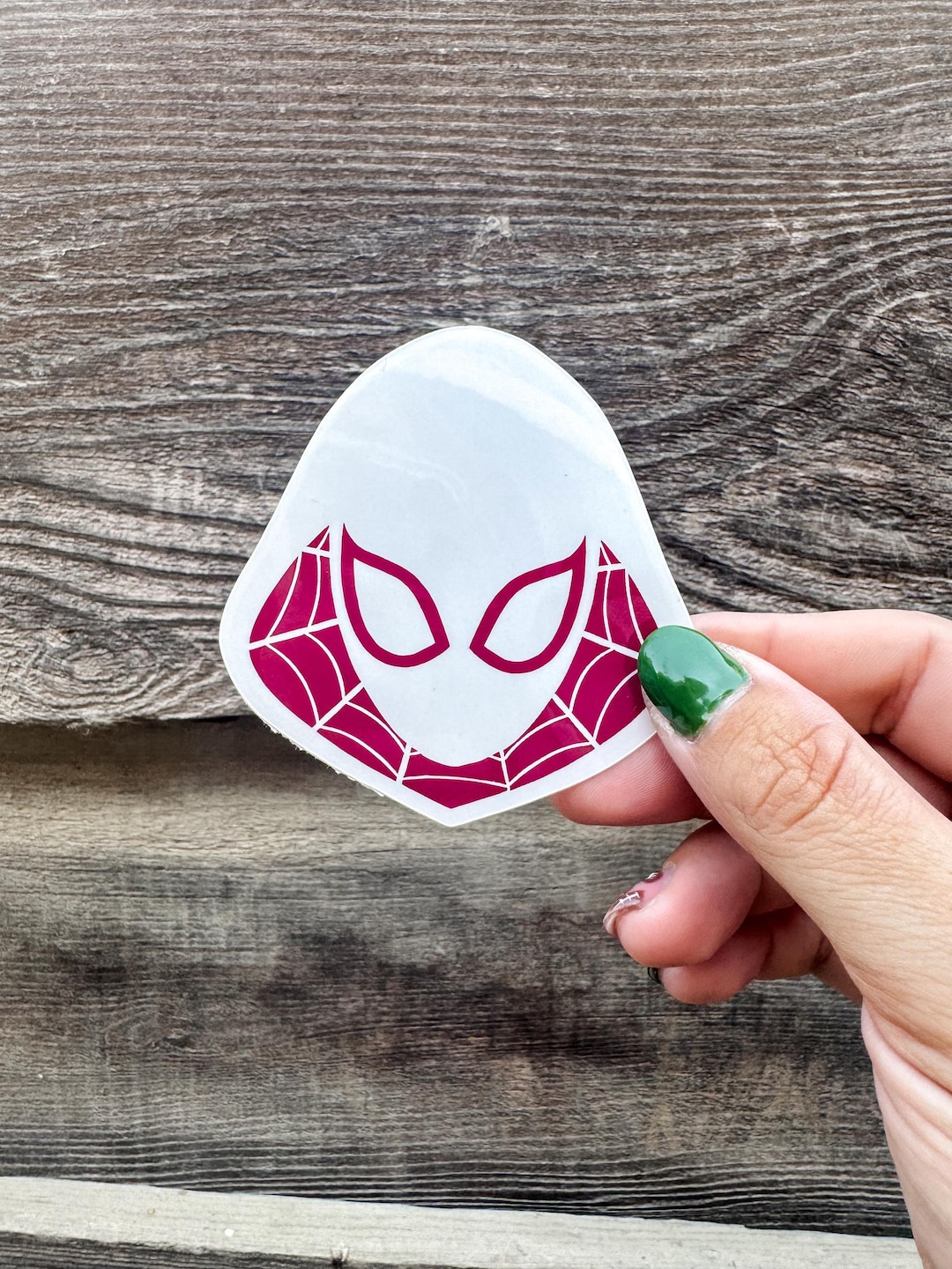 Ghost Spidey Vinyl Sticker - Spiderverse Collection - Ghost Spider ...