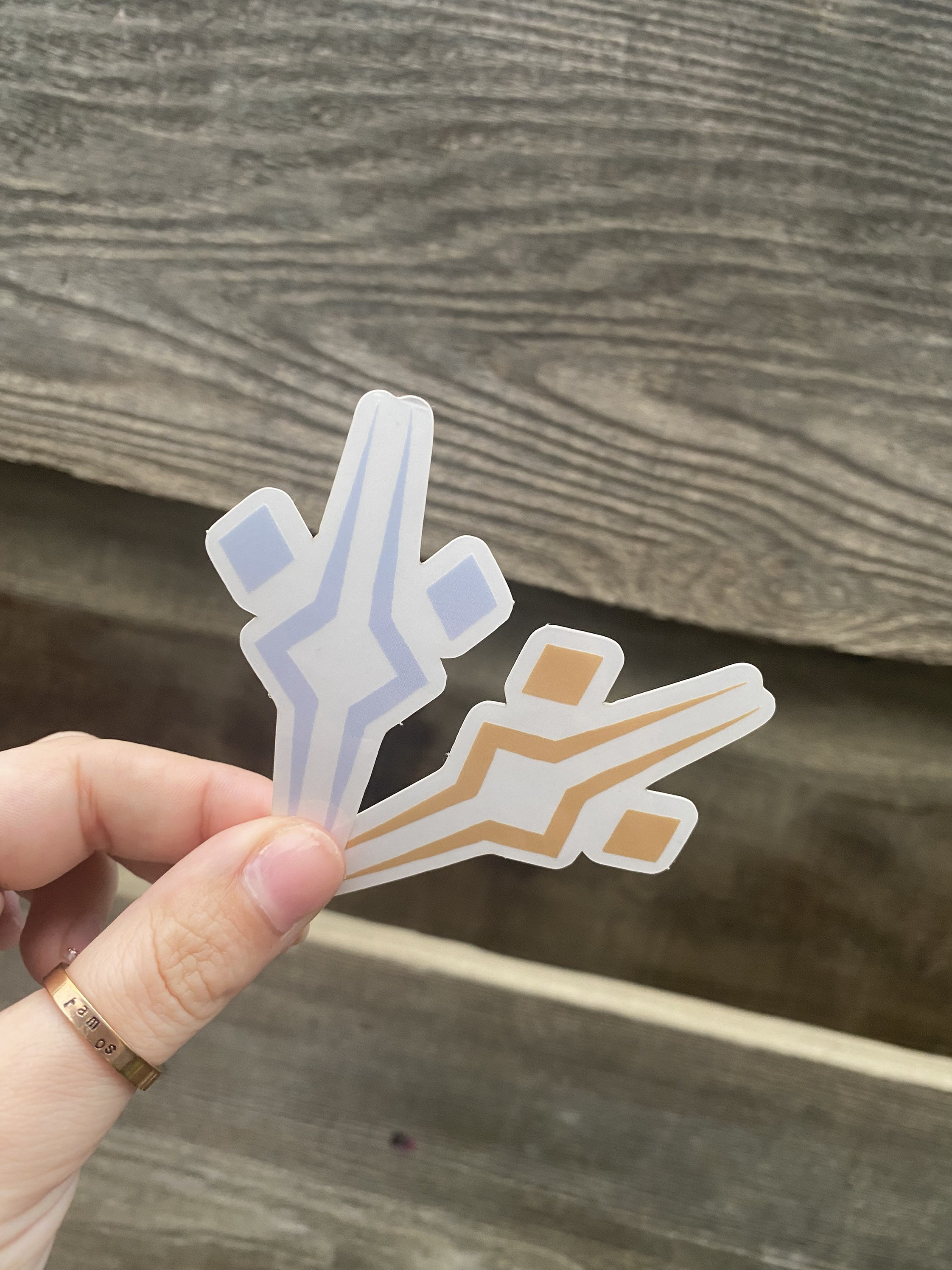 Star Wars Light Orange Fulcrum Vinyl Sticker - Star Wars Sticker ...