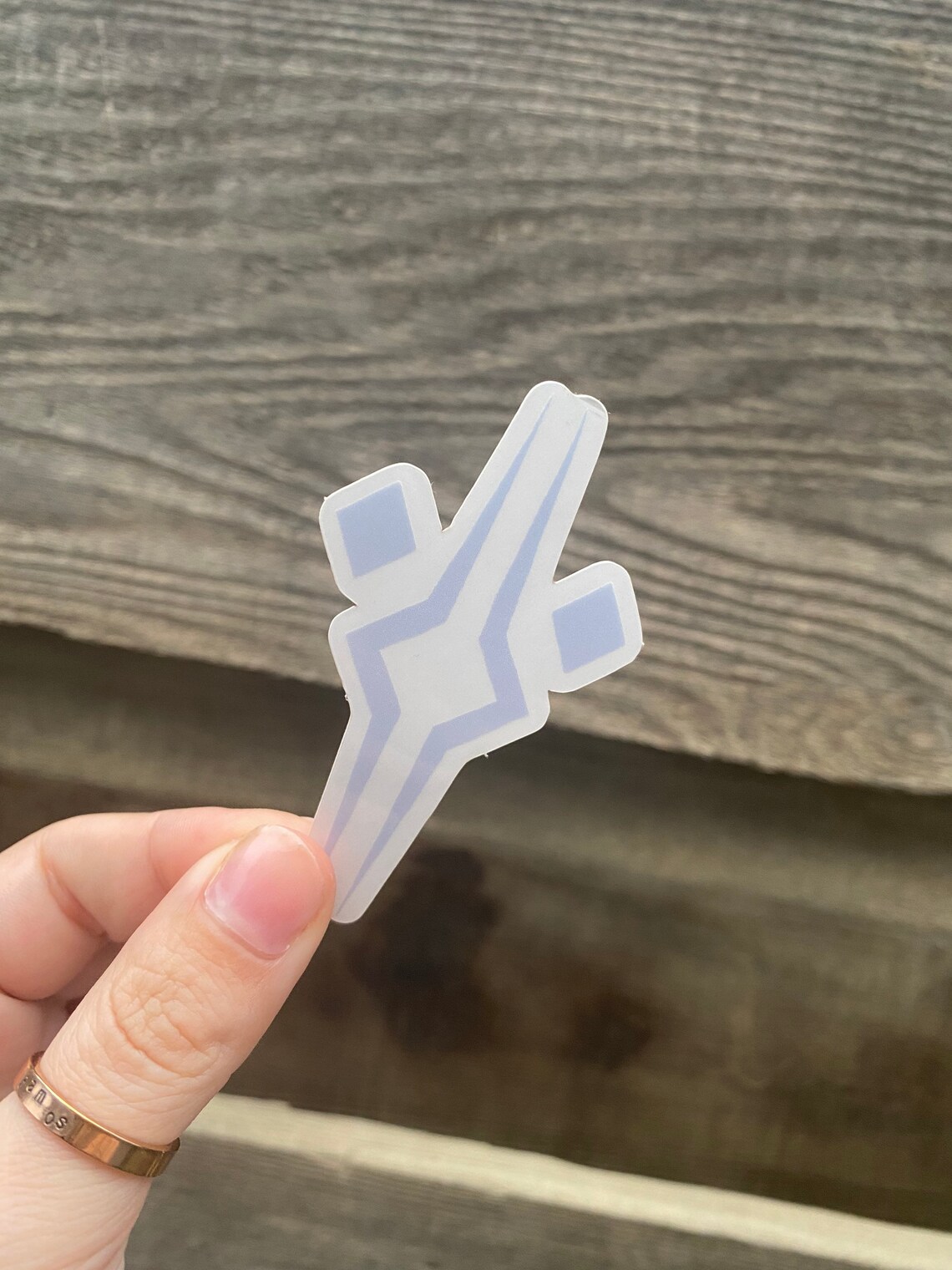 Star Wars Light Blue Fulcrum Vinyl Sticker Star Wars Sticker - Etsy