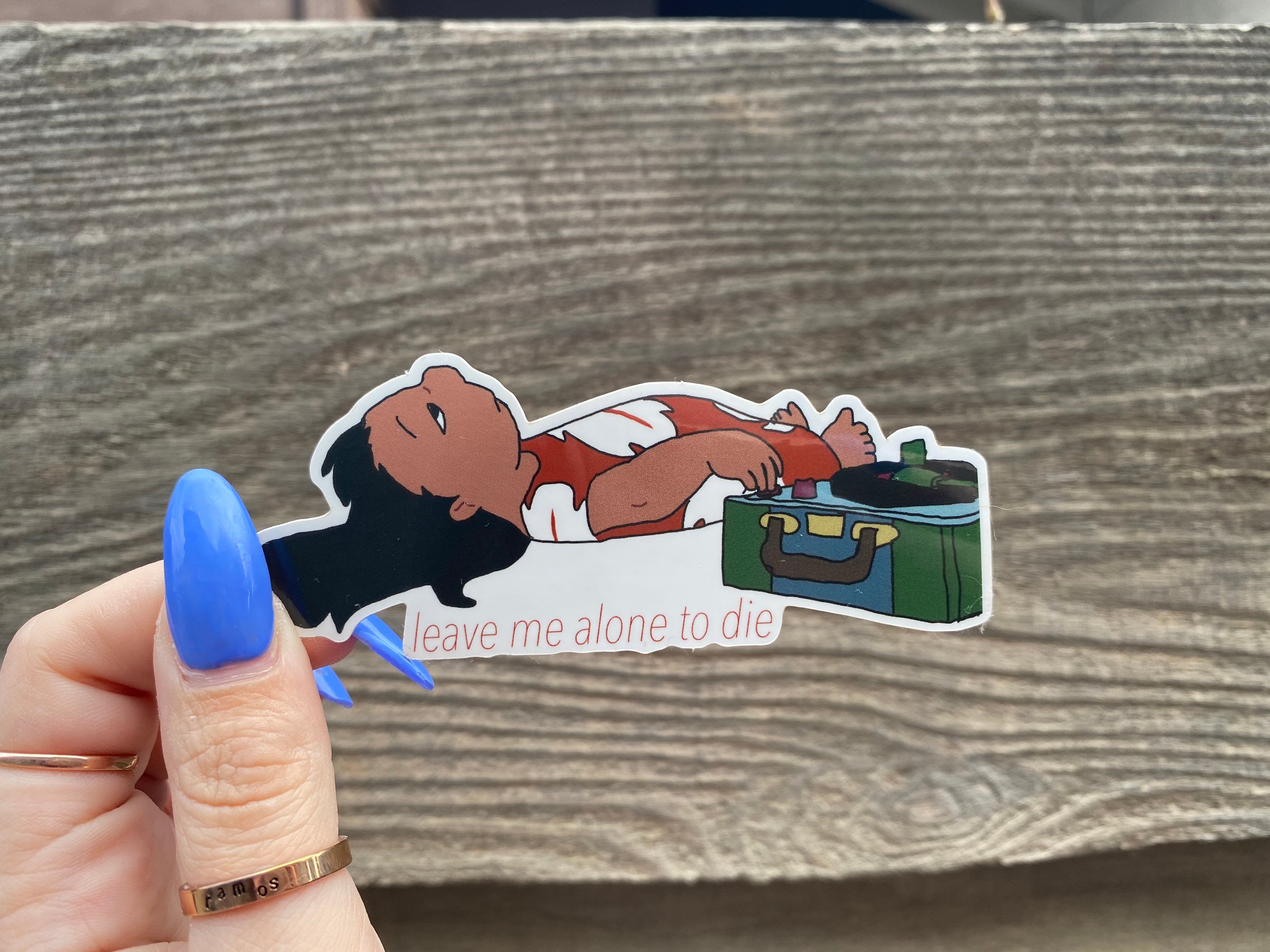 Lilo Leave Me Alone Vinyl Sticker Lilo & Stitch Sticker - Etsy