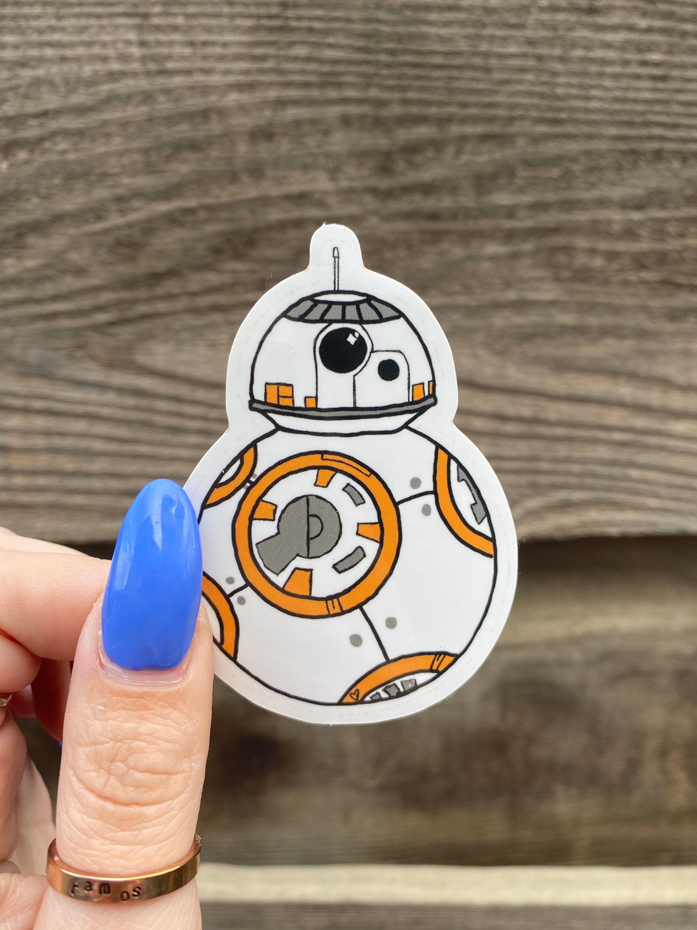 Bb8 Star Wars Vinyl Sticker Disney Stickers Star Wars | Etsy