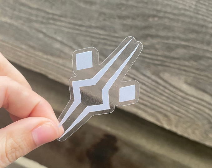 Star Wars Light Blue Fulcrum Vinyl Sticker - Star Wars Sticker - Ahsoka ...