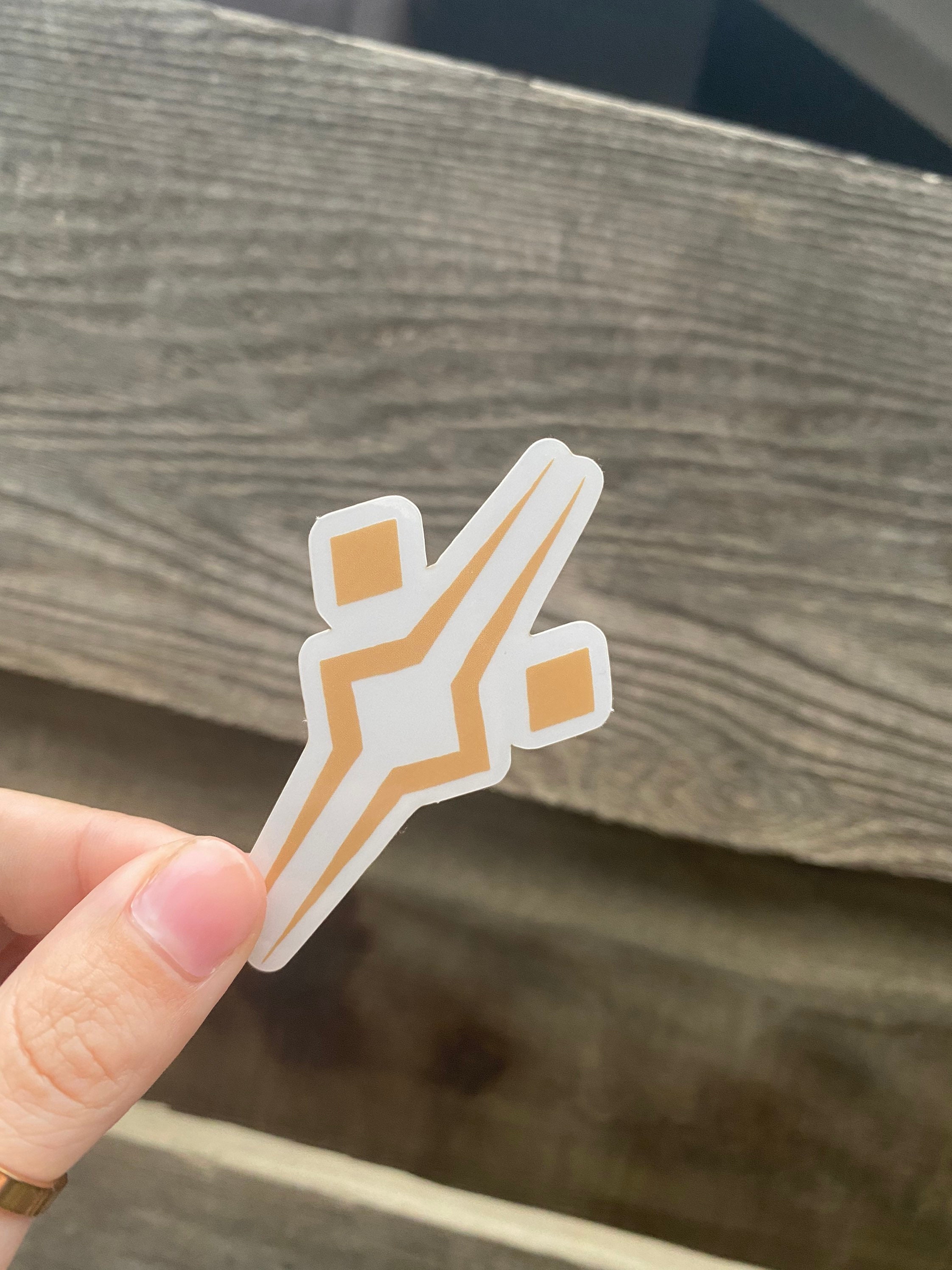 Star Wars Light Orange Fulcrum Vinyl Sticker - Star Wars Sticker ...