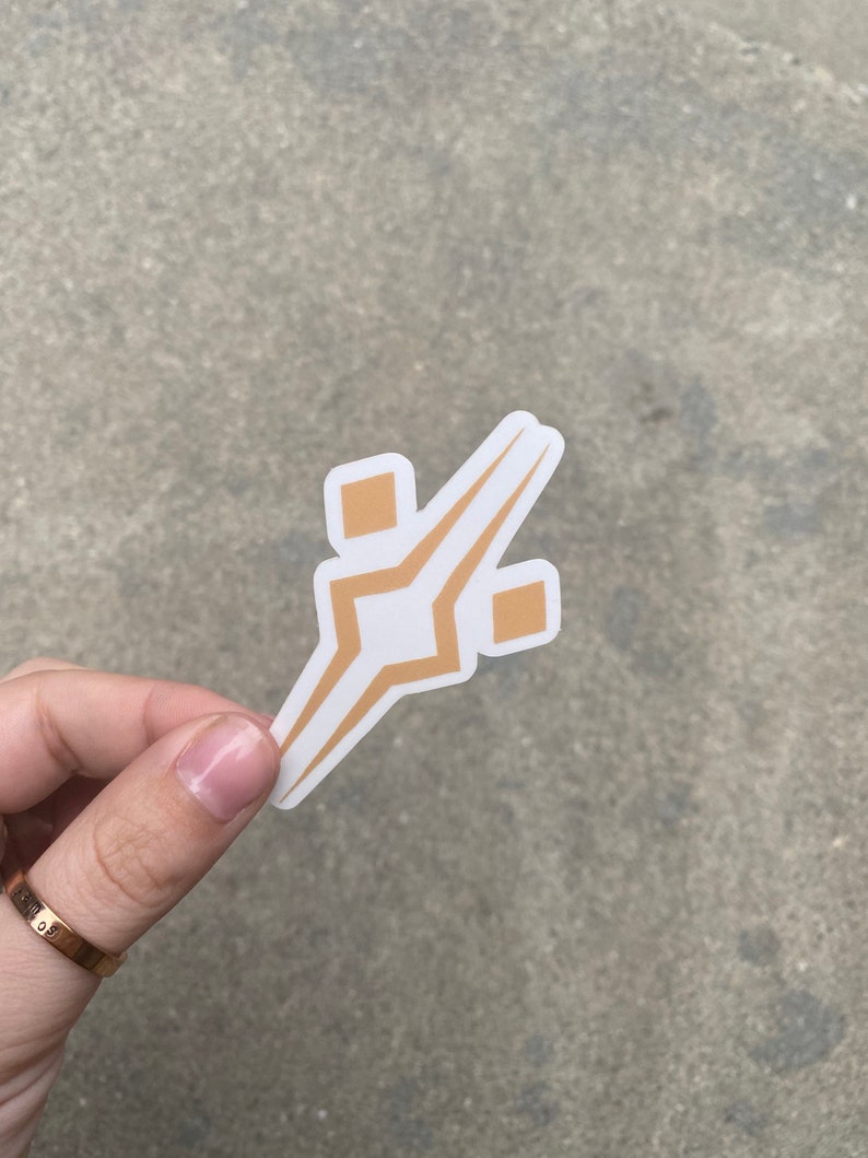 Star Wars Light Orange Fulcrum Vinyl Sticker - Star Wars Sticker ...