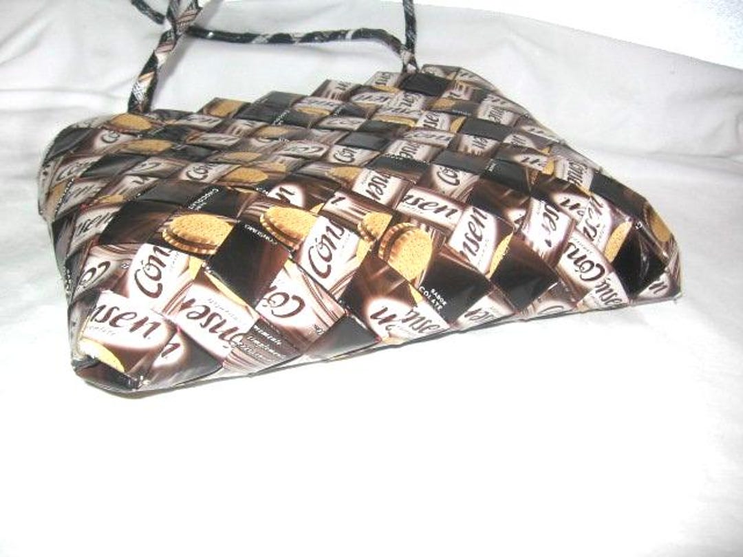 Vintage Consen Chocolate Wafer Handbag: Woven Plastic Purse - Etsy