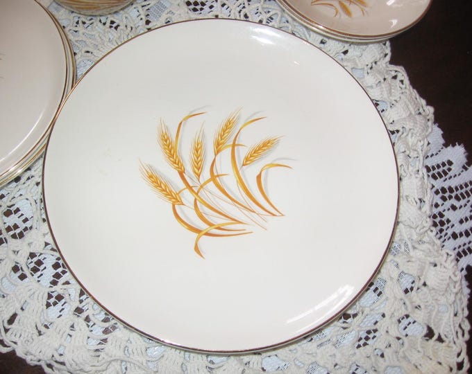 1950's Golden Wheat Vintage Dishes, Made in USA Dishes, Golden Wheat ...