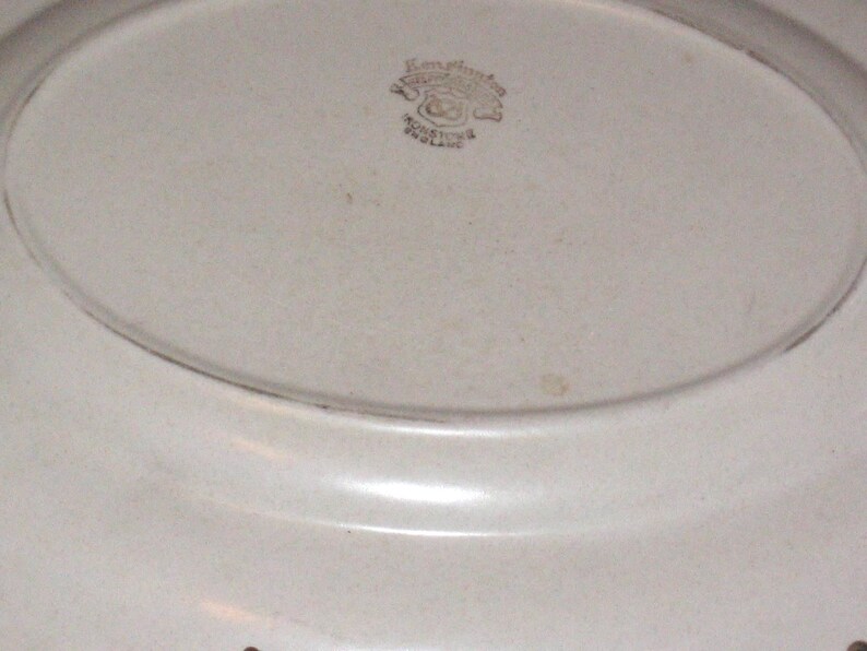 Antique Ironstone Platter: Ken Kington Staffordshire, Floral Design - Etsy