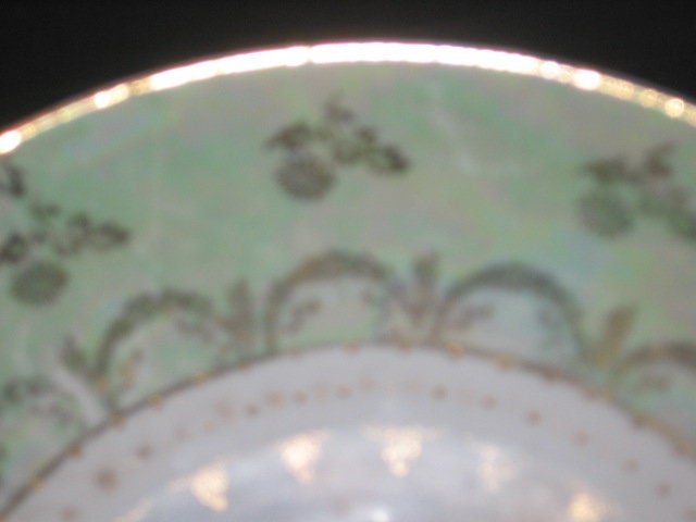 Vintage Prov Saxe E.S. Germany Plate/germany Decorated Plate/green ...