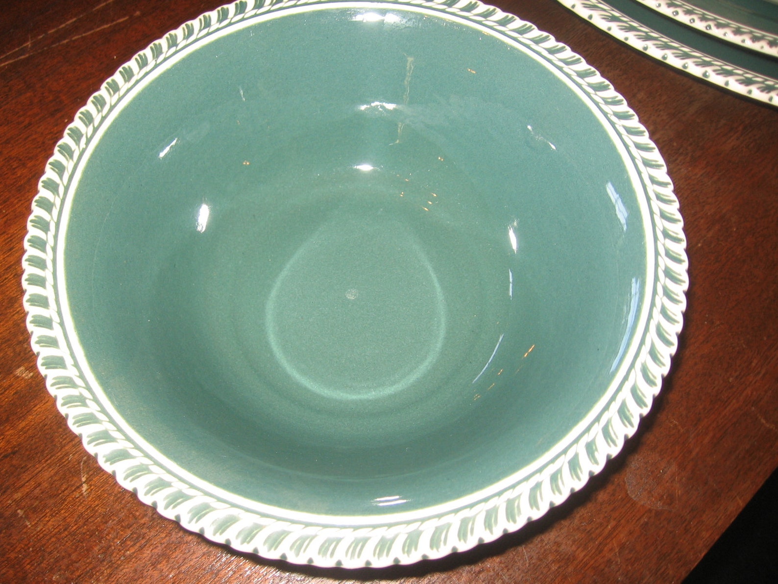 Vintage Harker Corinthian Dark Teal Dinnerware: Mid Century Serving ...