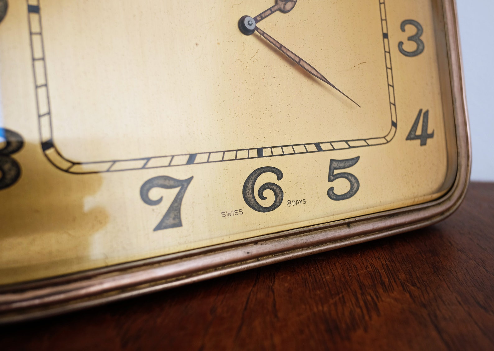 1930's Art Deco 'ETERNA' Brass Table Clock With - Etsy UK